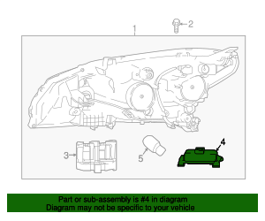 26055-8992C - Led Unit 2018-2024 Nissan LEAF | Nissan Parts ...
