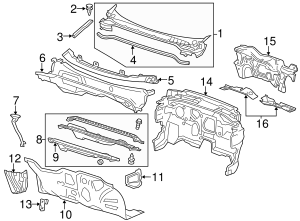 2011-2015 Chevrolet Volt Air Inlet Grille Panel 22908553 | QuirkParts
