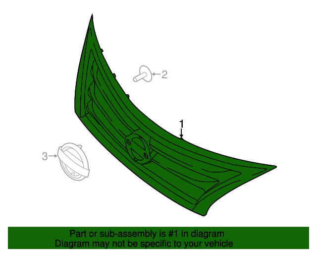 62310-3TA0A - Grille 2013-2015 Nissan Altima | Nissan Parts ...