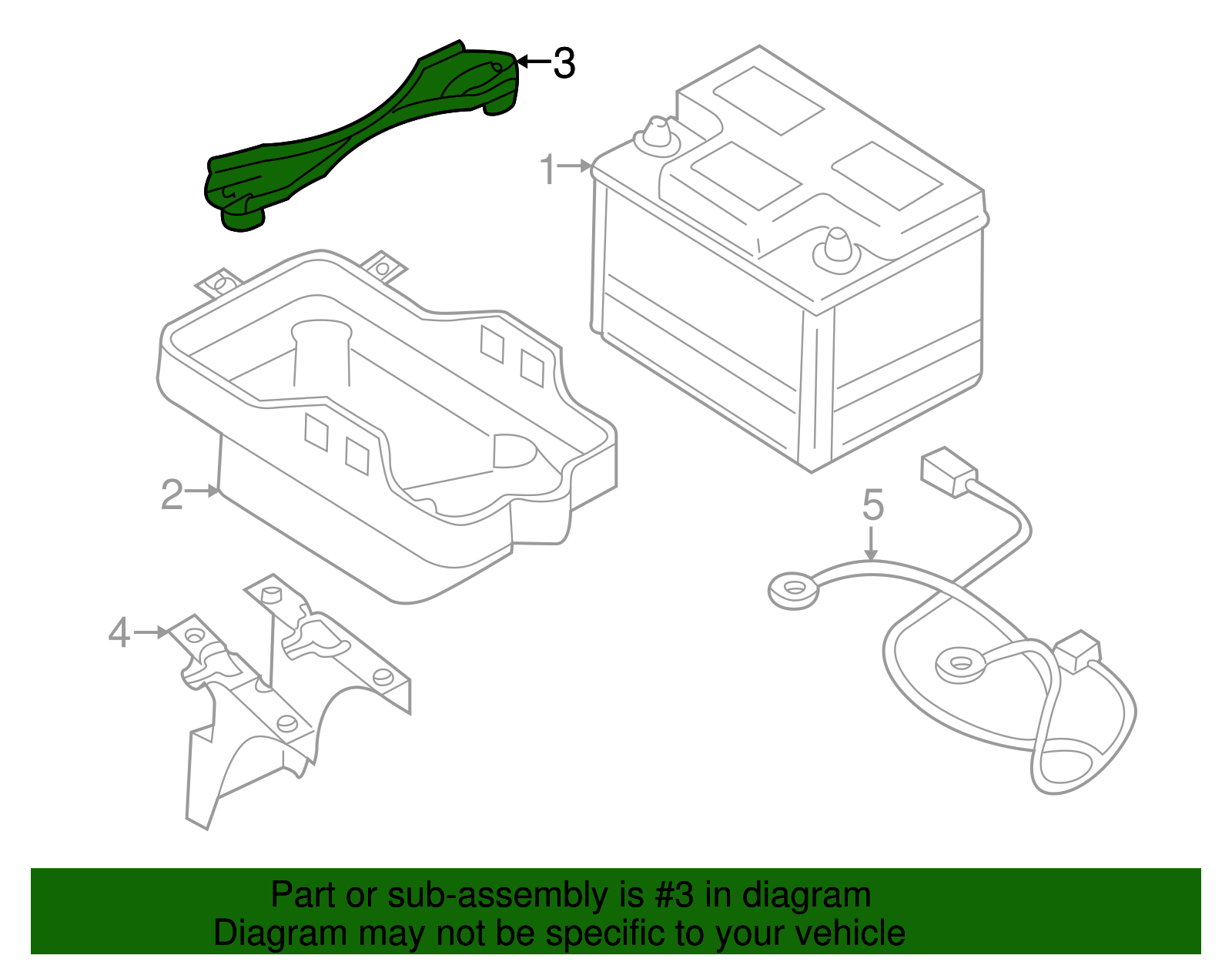 Genuine OEM Ford Part - Hold Down Bracket F75Z-10718-AA | Genuine OEM ...