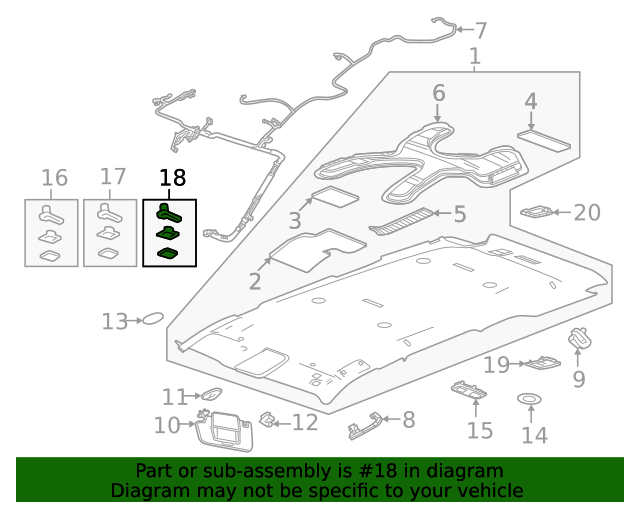 2019-2023 GM Active Noise Cancellation Microphone 84798058 GM ...