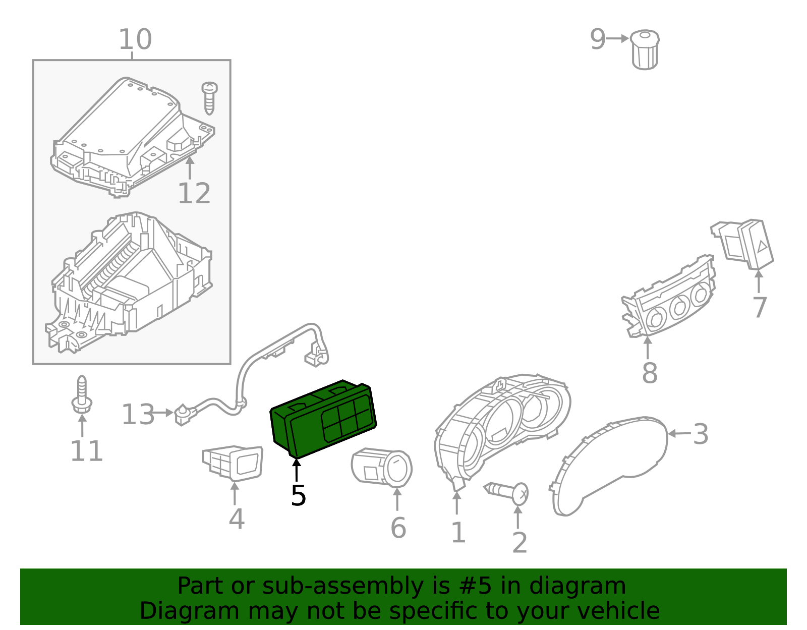 KS03-66-122 - Fog Light Switch 2009-2021 Mazda | Florida Mazda Parts