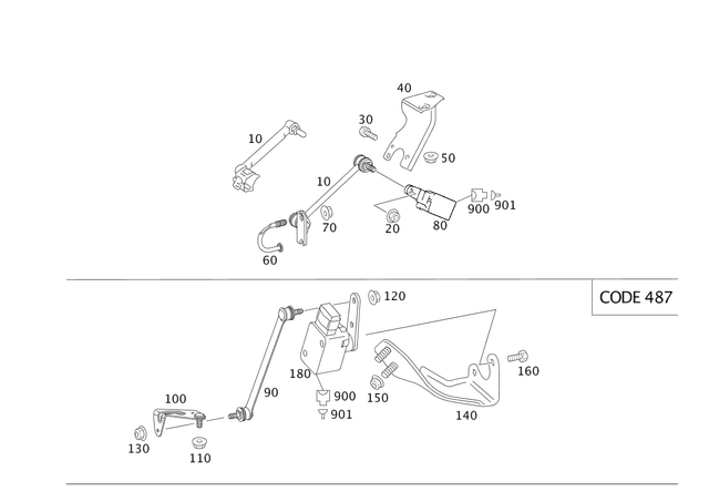 221-320-25-89 - Rod 1968-2014 Mercedes-Benz | Mercedes-Benz USA Parts