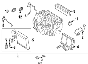 2019-2024 Nissan Altima Evaporator Core 27280-6GU0C | My Nissan Part