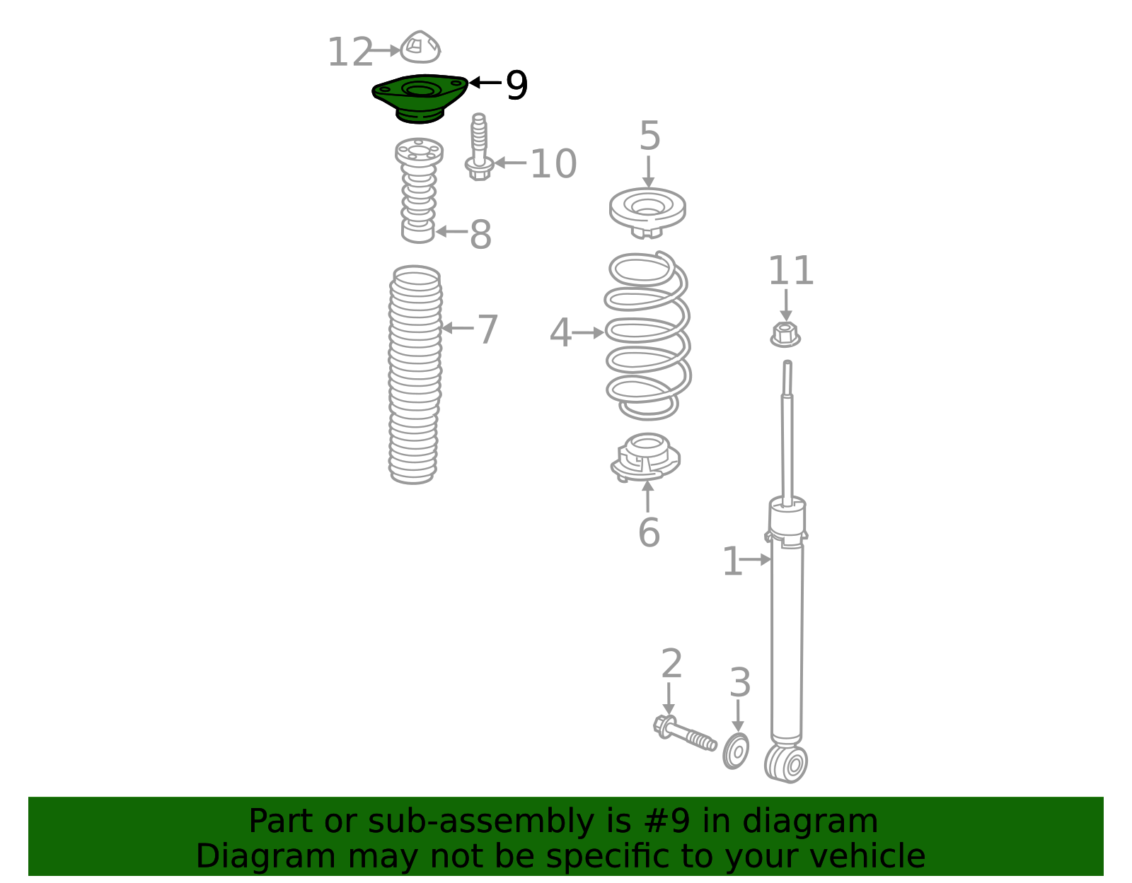 52670-TBG-A01 - Shock Mount 2016-2020 Honda Civic | AutoNation Parts