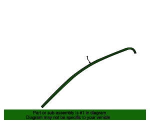 68289835AC - Roof Molding Left - 2017-2020 Mopar | Mopar Parts Canada