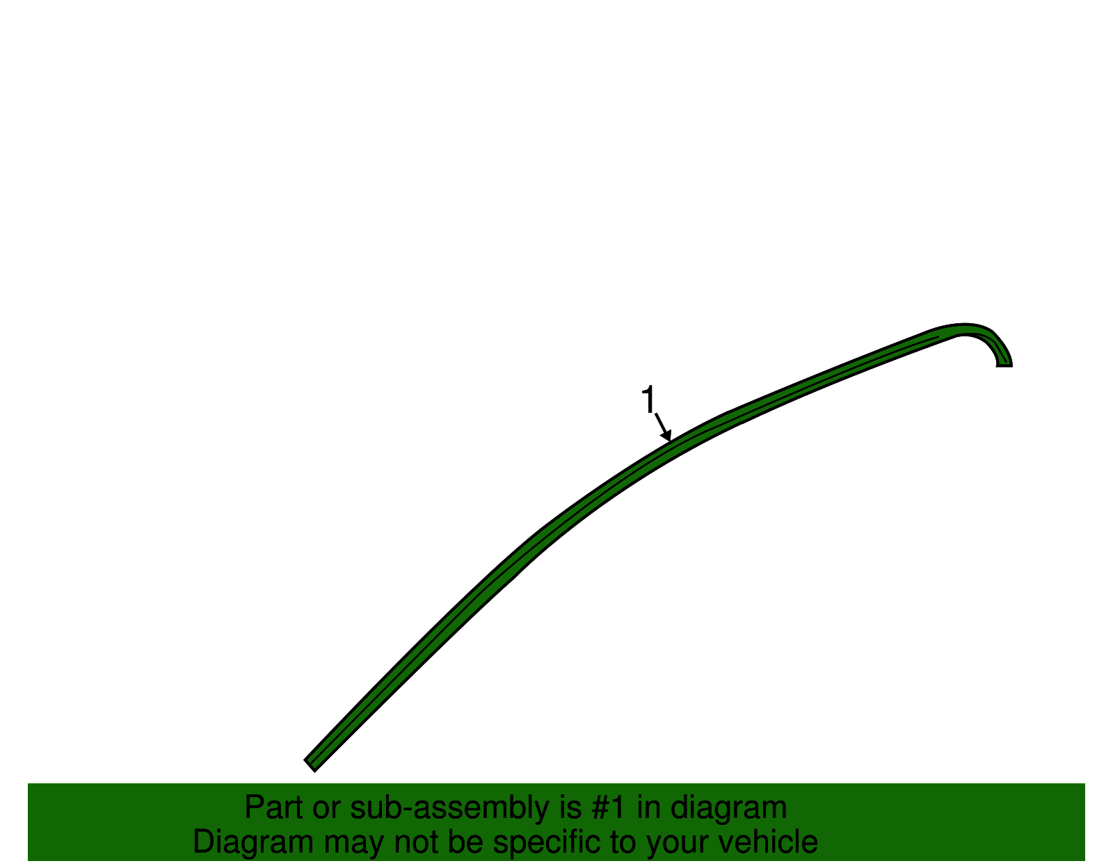 68289840AC - Roof Molding Right - 2017-2020 Mopar | Mopar Parts Canada