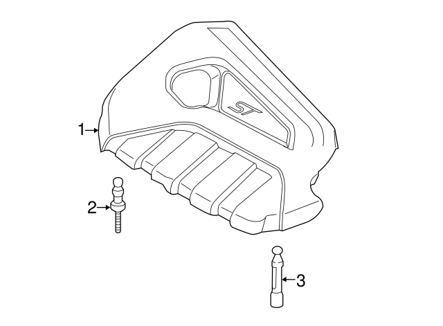 2014-2019 Ford Fiesta Engine Cover C1BZ-6A949-B | GetOEMParts.com