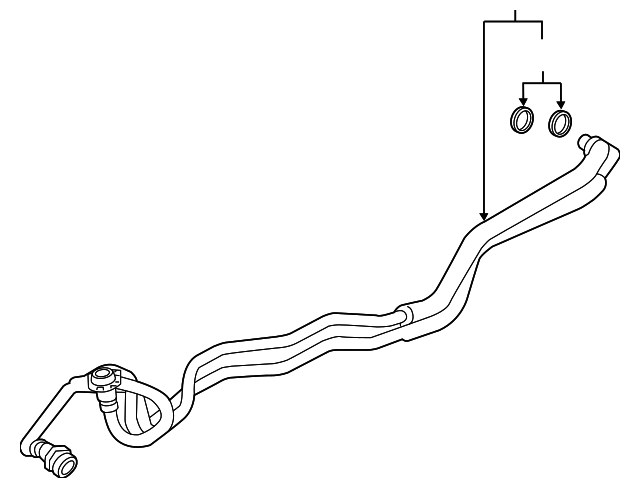17227604980 - 2012-2018 BMW Oil Cooler Pipe (17-22-7-604-980) | BMW of ...