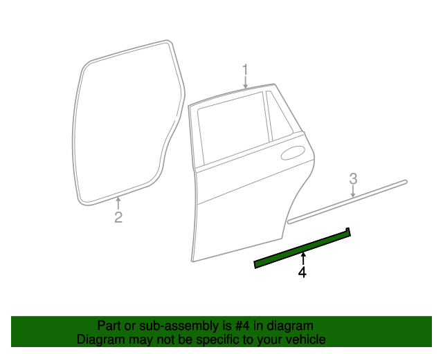 2006-2012 Mercedes-Benz Strip 251-690-38-62 | Mercedes-Benz Parts