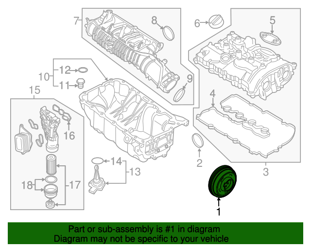 11238602800 - 2016-2019 BMW Vibration Damper (11-23-8-602-800) | BMW of ...