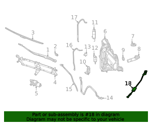 2021-2023 Jeep Washer Nozzle 68377091ab | TascaParts.com