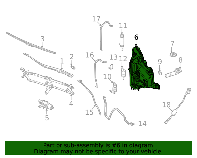 2021-2023 Jeep Washer Reservoir 68518757aa | TascaParts.com