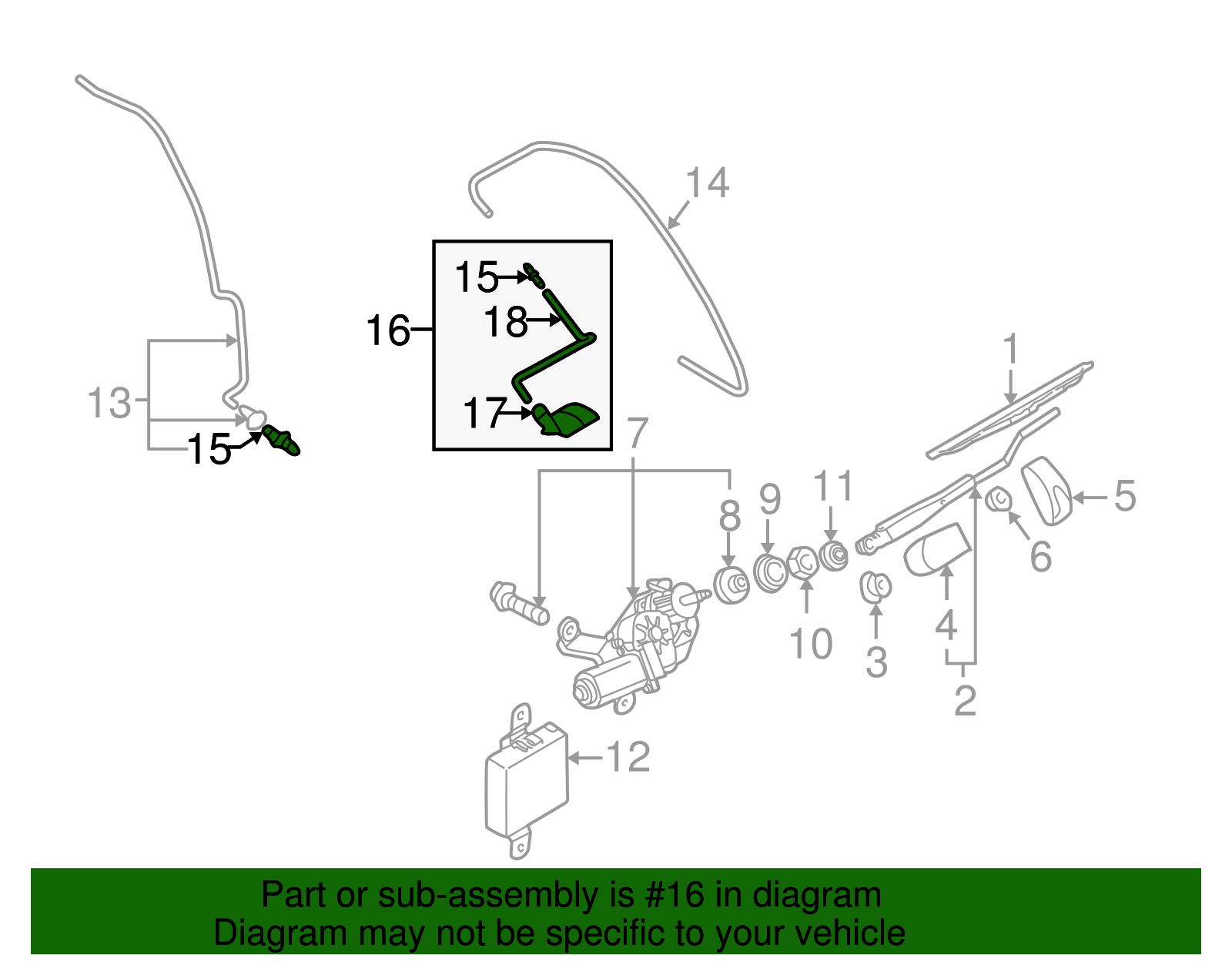 98930-3E100 - Nozzle Assembly 2003-2006 Kia Sorento | Kia.Parts Store