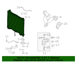 2019-2025 Land Rover Radiator LR162127 | LandRoverParamusParts