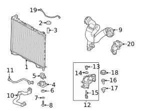 Genuine Radiator for 2019-2024 Land Rover | Land Rover Part# LR162127 ...