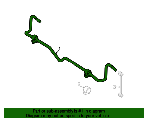 211-320-19-11 - Suspension Stabilizer Bar 2003-2011 Mercedes-Benz ...