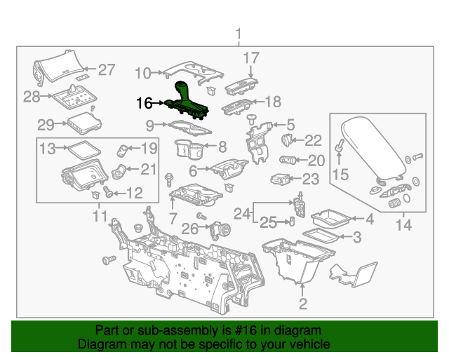 84380431 - Choccachino Automatic Transmission Control Lever Knob 2016 ...