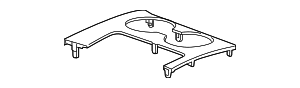23212366 - Bowen Wire Front Floor Console Cup Holder Plate 2016-2020 ...