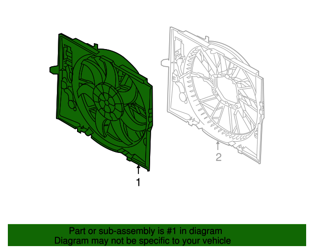 Genuine BMW 17-42-7-603-658 | Fan Assembly | FREE Shipping on Most ...
