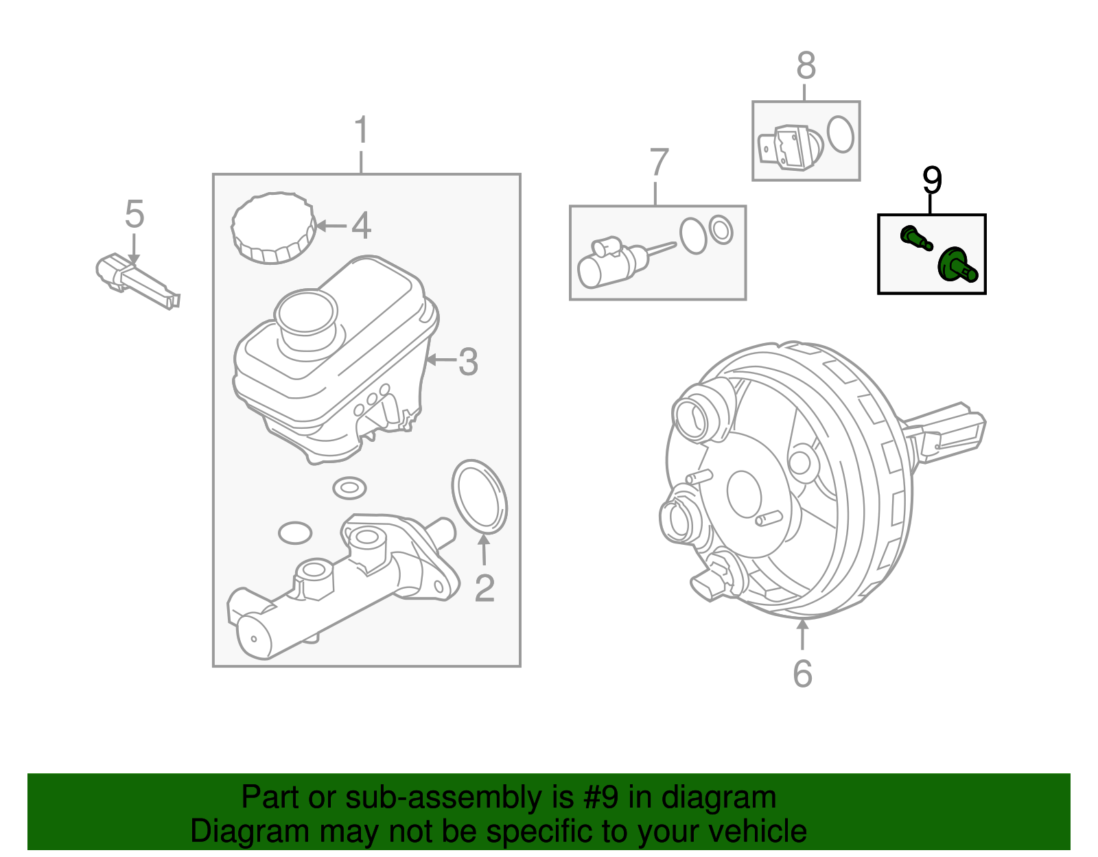 Genuine OEM Ford Part - Brake Pedal Pin 9M6Z-2L523-A | Genuine OEM Ford ...