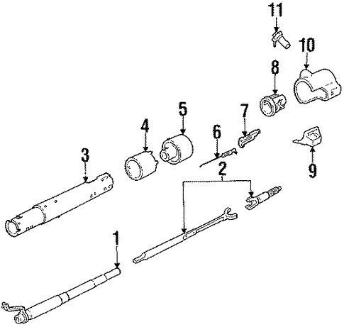 Steering Column Assembly for 1986 GMC K1500 Pickup | GMPartsNow