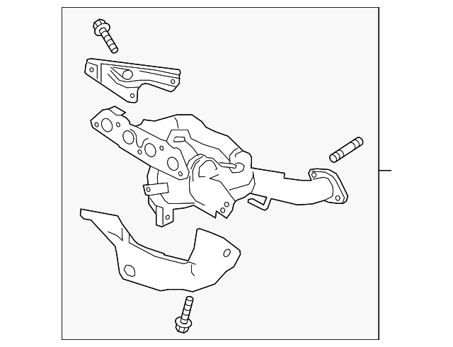 2018-2020 Mazda 6 Catalytic Converter With Integrated Exhaust Manifold ...