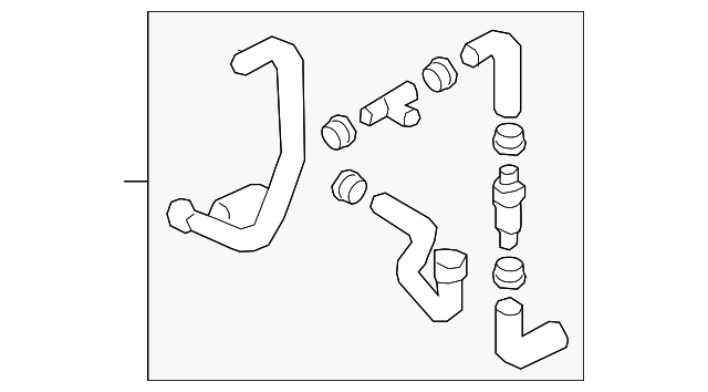 8W0-122-449-CR - Hose Assembly 2017-2023 Audi | Audi OEM Parts