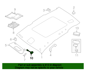 2019-2024 Nissan Murano Sunroof Switch 25450-9UF0A | My Nissan Part