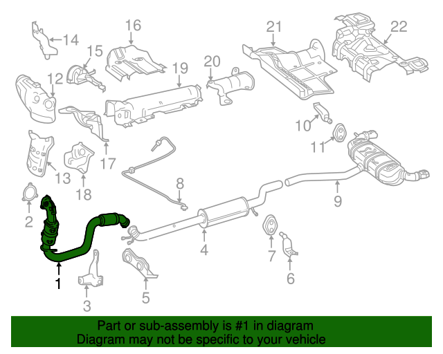 246-490-24-10 - Converter & Pipe - 2015-2020 Mercedes-Benz ...