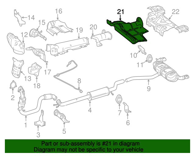 2014-2020 Mercedes-Benz Floor Pan Heat Shield 246-352-03-91 ...