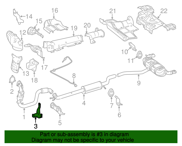 2014-2021 Mercedes-Benz Converter & Pipe Bracket 246-492-02-41 | MB OEM ...