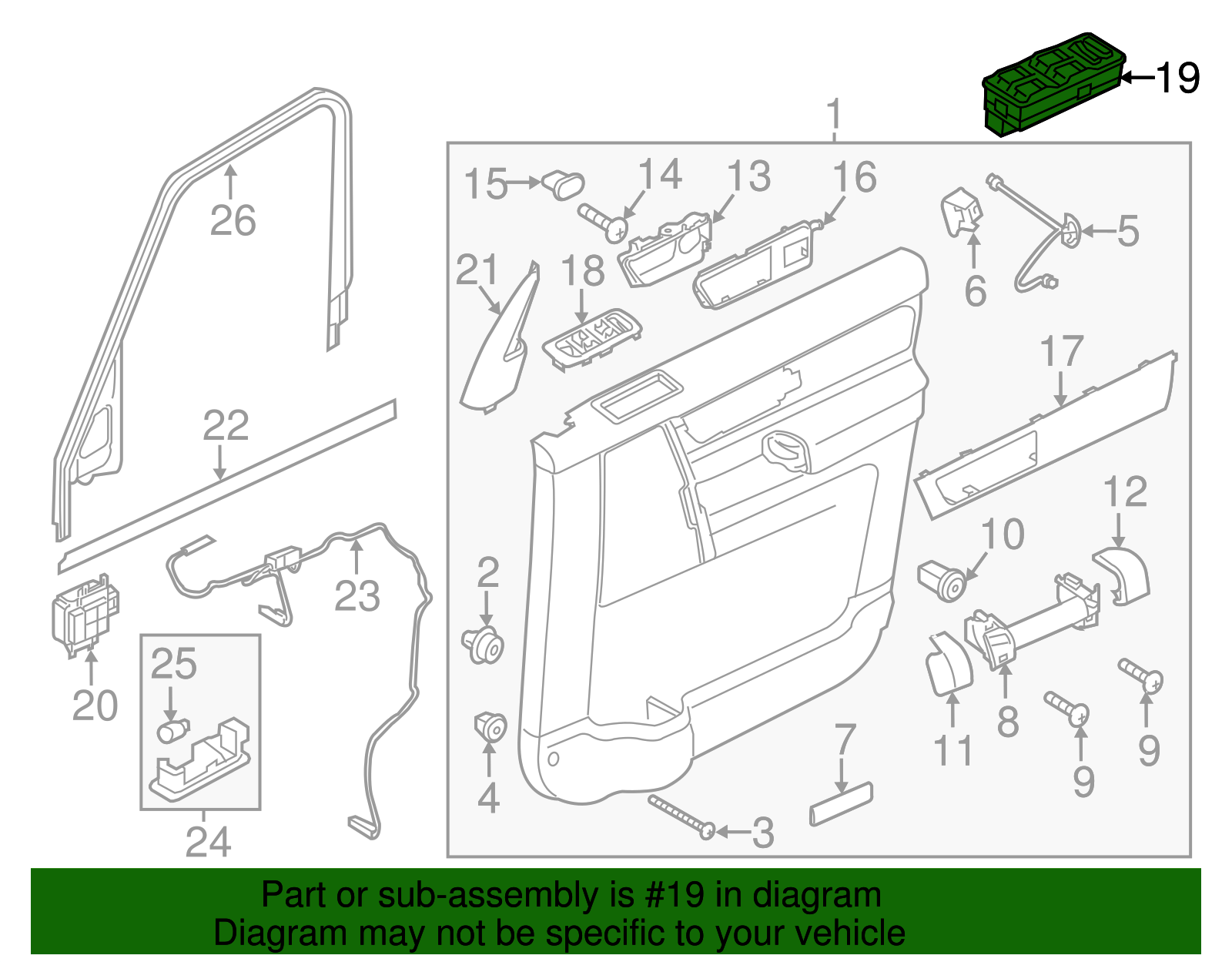 2010-2016 Land Rover Window Switch LR086040 | OEM Parts Online