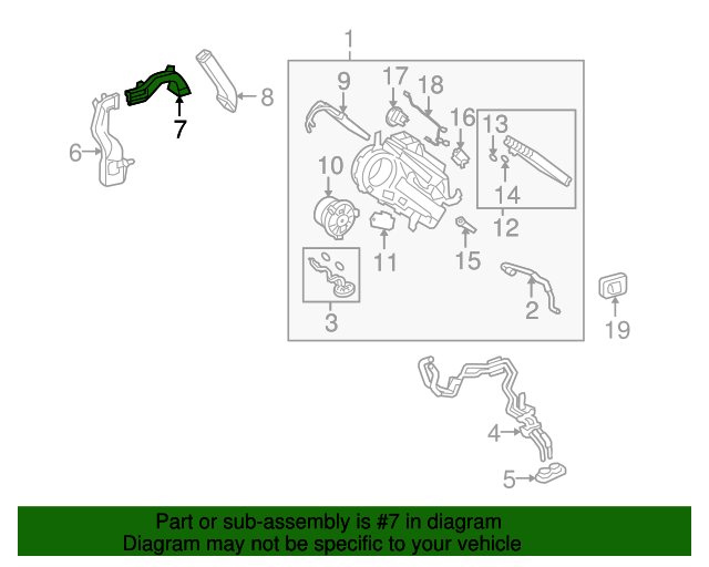 87217-0E030 - Upper Duct - 2008-2013 Toyota Highlander | OEM Genuine ...