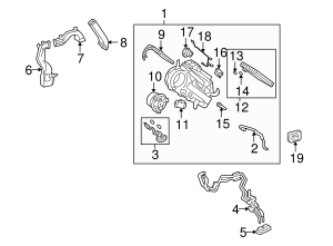 87217-0E030 - Upper Duct - 2008-2013 Toyota Highlander | OEM Genuine ...