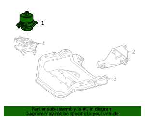 222-240-84-00 - Motor Mount 2018-2021 Mercedes-Benz S 560 | Mercedes ...