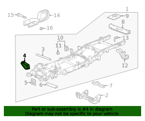2020-2021 GM Radiator Bracket 84551986 | TascaParts.com