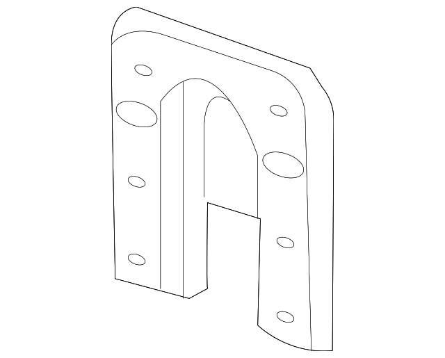 (Replaces 84608604) Bumper Impact Bar Bracket 85664314 GM ...