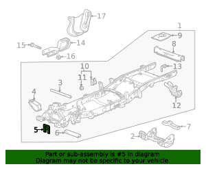 (Replaces 84608604) Bumper Impact Bar Bracket 85664314 GM ...