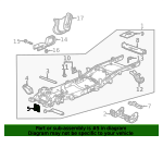 (Replaces 84608604) Bumper Impact Bar Bracket 85664314 GM ...