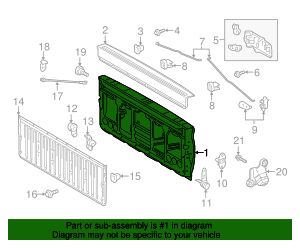 65701-04030 - Tail Gate - 2016-2023 Toyota Tacoma | OEM Genuine Toyota ...