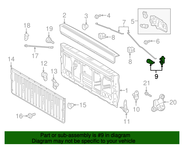 65790-04050 - Lock Assembly - 2016-2024 Toyota | OEM Genuine Toyota Parts
