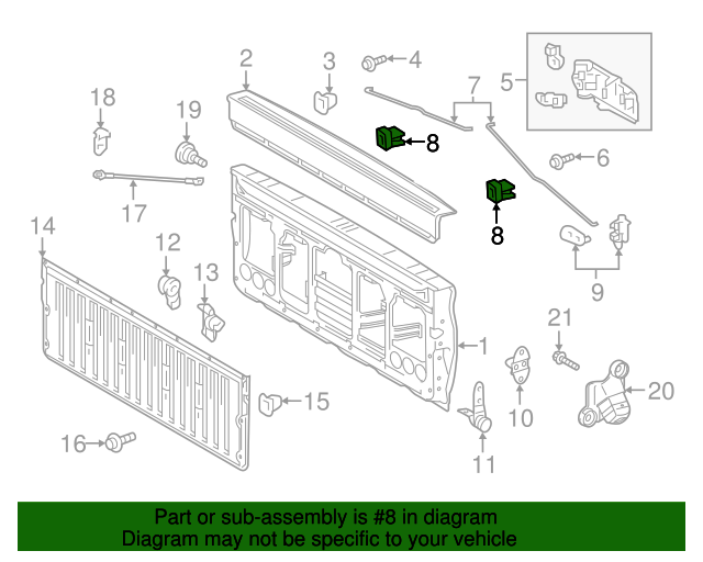 Toyota 2016-2023 Toyota Tacoma Link Clip 69749-34010 | Toyota Parts