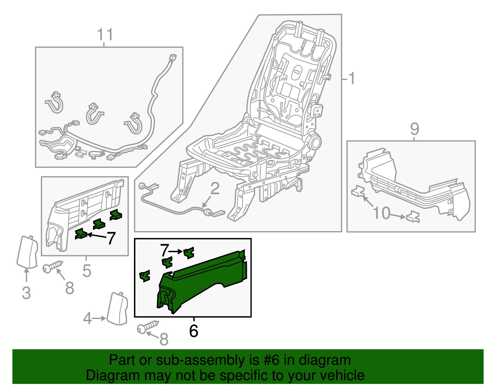 2011-2013 Honda Odyssey Side Cover 81117-TK8-A01ZC | OEM Parts Online