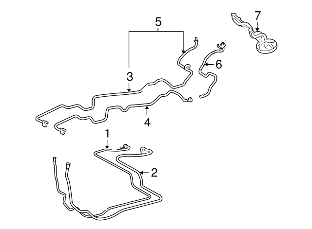 2008-2013 Toyota Highlander Rear AC Line 88712-48250 | Sparks Parts
