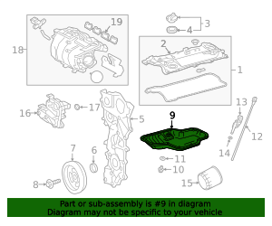 2019-2024 Lexus Oil Pan 12102-F0010 | OEM Parts Online