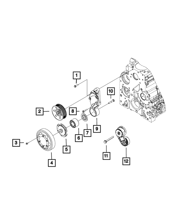 2013-2025 Ram Fan Pulley 68209745AA | Mopar eStore