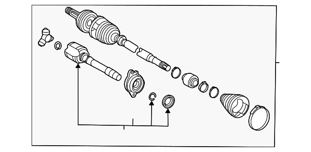2021-2025 Toyota Sienna Axle Assembly 43410-08150 | Toyota Parts Center