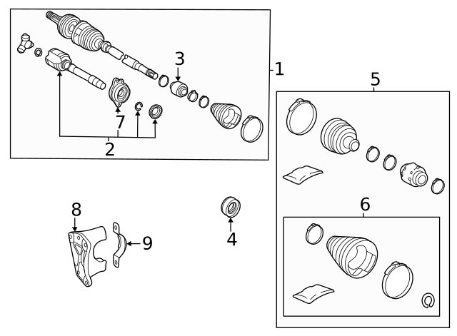 2021-2024 Toyota Sienna Axle Assembly 43410-08150 | Toyota Parts Center