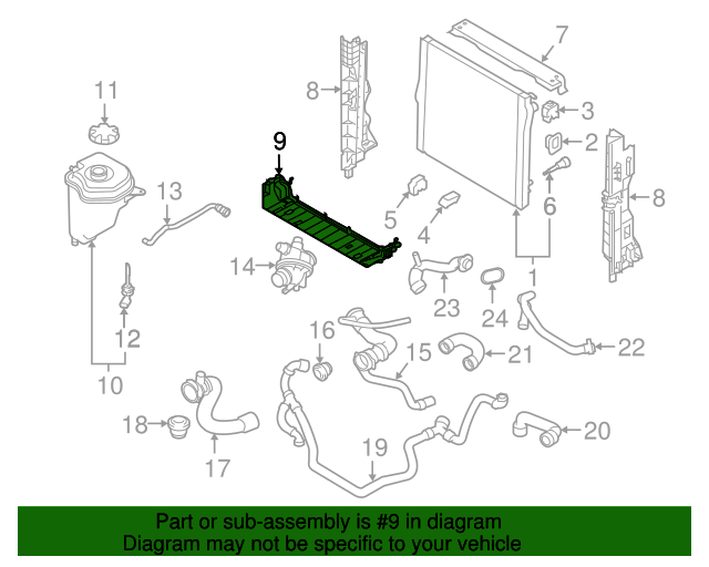 Genuine BMW 17-11-7-646-138 | Mount Bracket | FREE Shipping on Most ...